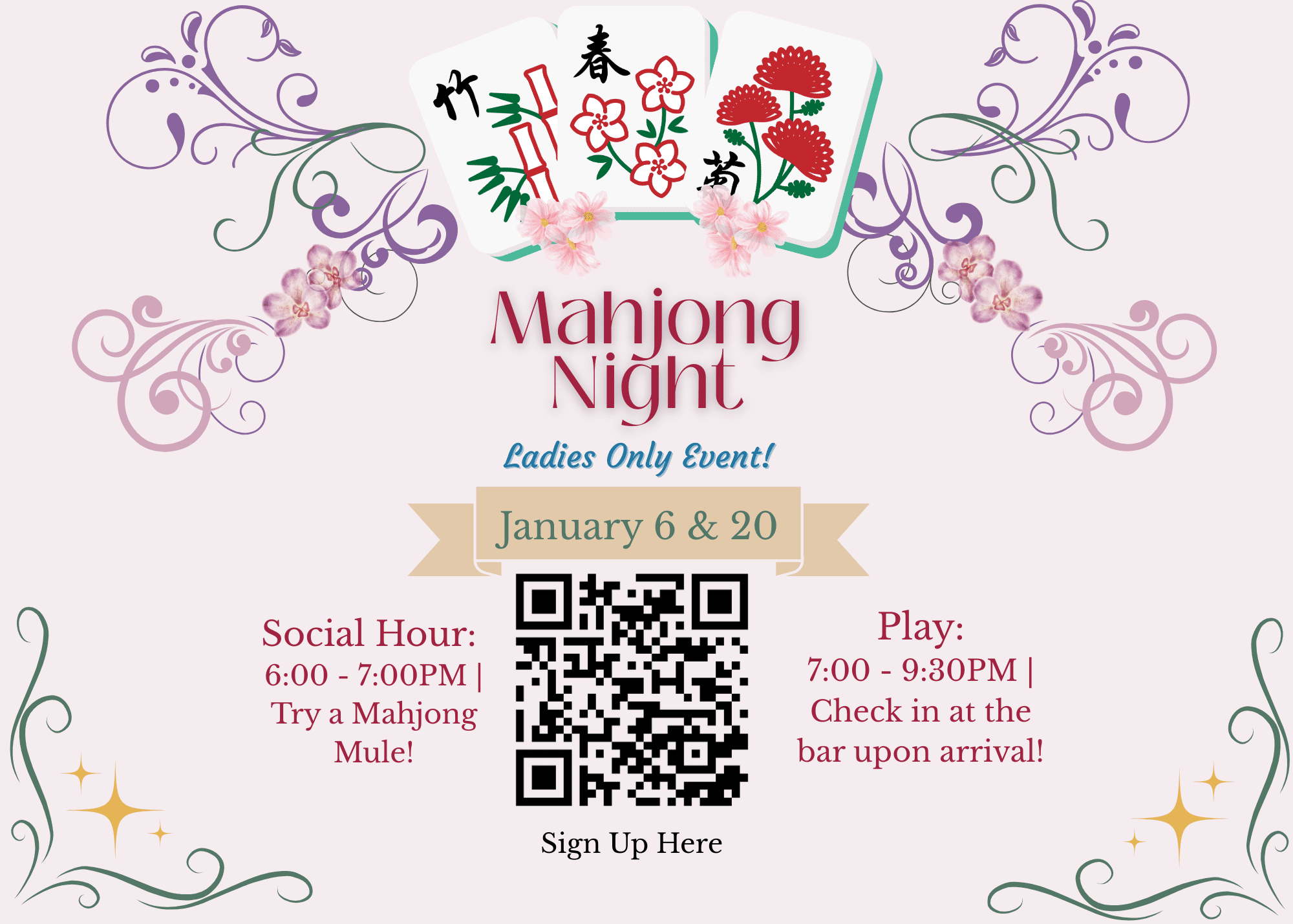 Ladies Mahjong Night at The Kitchen at PKL Park - Greenville360