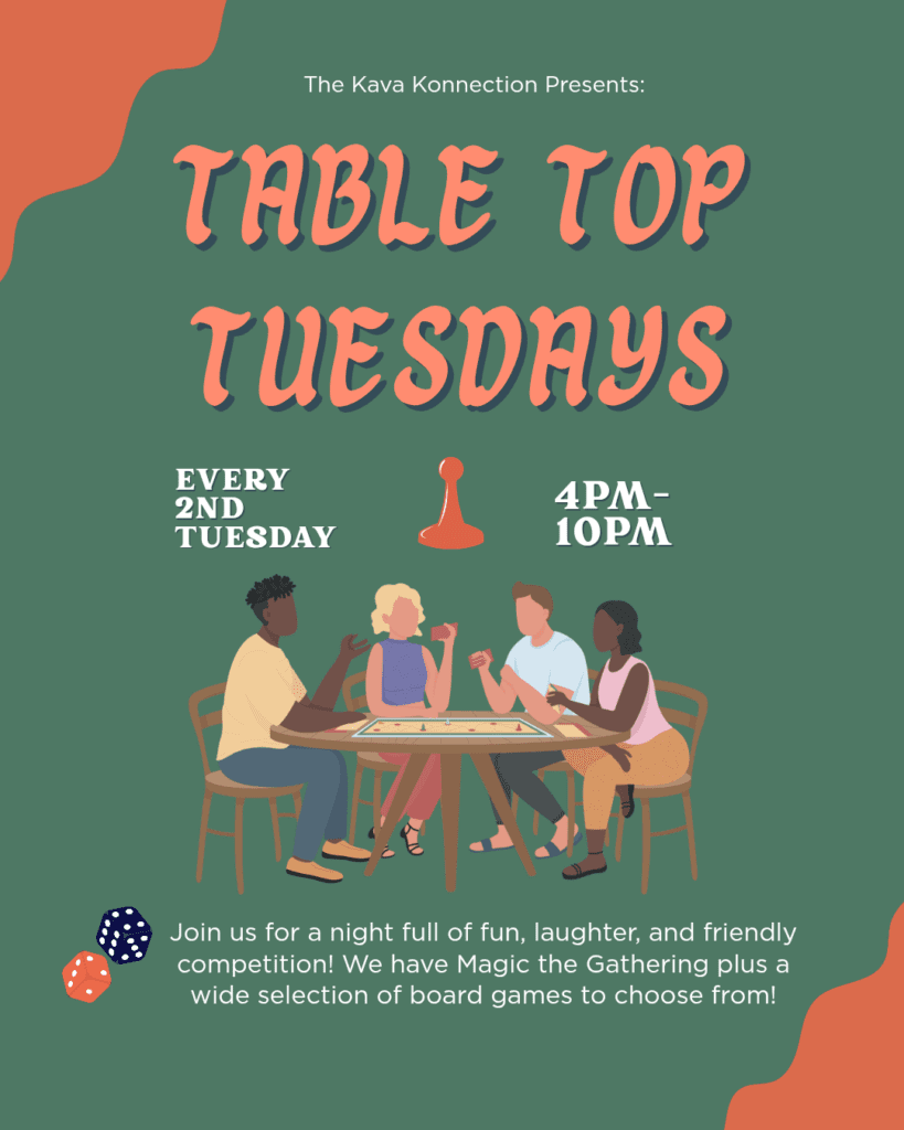 Table Top Tuesdays at Kava Konnection - Greenville360